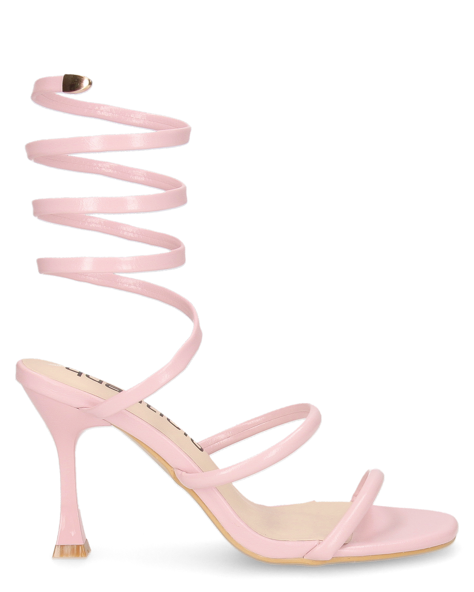 DONNIE - sandali rosa con tacco con spirale – QUANTICLO®